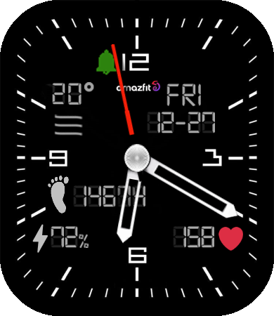 Basic face by regoldo - Amazfit Active | 🇺🇦 AmazFit, Zepp, Xiaomi ...