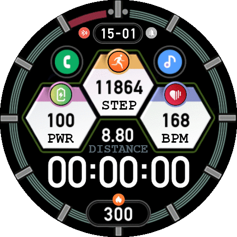 Hexagon Time v.2 by Avoska1988 - Amazfit Balance | 🇺🇦 AmazFit, Zepp ...