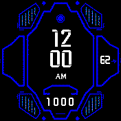 «Blue Cyber» by omcon - Amazfit Bip / Bip Lite / Bip S | AmazFit, Zepp ...