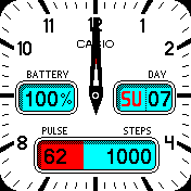 Casio analog por oulgold - Amazfit Bip | 🇺🇦 Catalogo de Watch faces ...