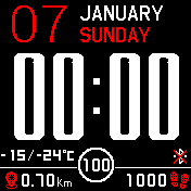 Black-Red-White Watch Face by sunatdark - Amazfit Bip | 🇺🇦 AmazFit ...