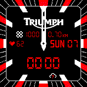 Triumph Motorcycles V2 Red by lizzardking - Amazfit Bip | 🇺🇦 AmazFit ...