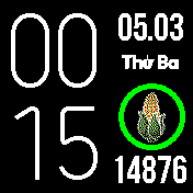 Corn Simple BMT-VN por BMTRI - Amazfit Bip | 🇺🇦 Catalogo de Watch faces ...