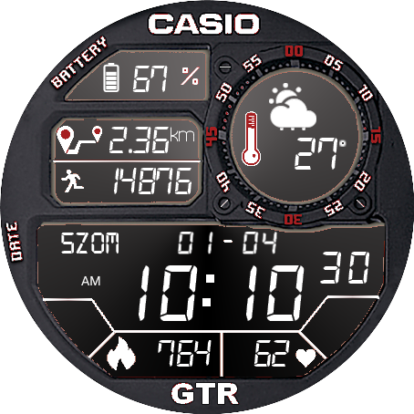 «CASIO HUN» by gobey - Amazfit GTR • 47mm | AmazFit, Zepp, Xiaomi ...