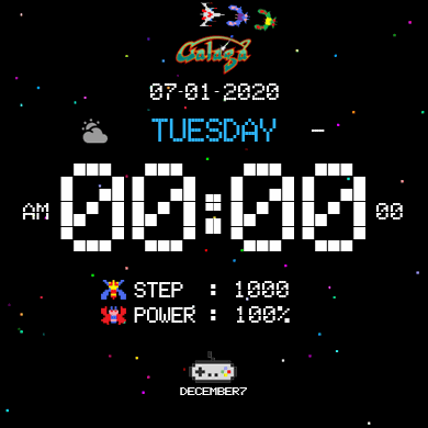 galaga 8bit por december7 - Amazfit GTR • 47mm | 🇺🇦 Catalogo de Watch ...