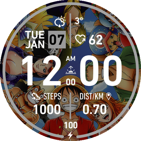 Project Raspberry X One Piece by hohenheimz11 - Amazfit GTR • 42mm | 🇺🇦 ...