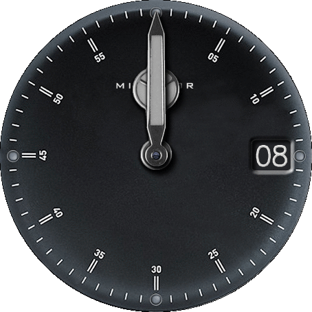 milanior simple analog black clock for gtr2 by milanior - Amazfit GTR ...