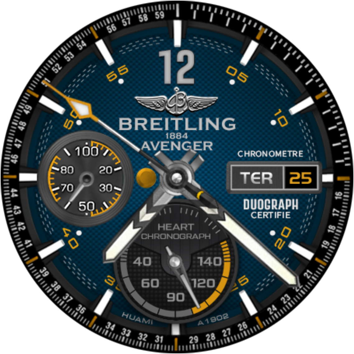 Breitling Avenger Hurricane™ Blue by jcmgennesis - Amazfit GTR • 47mm ...