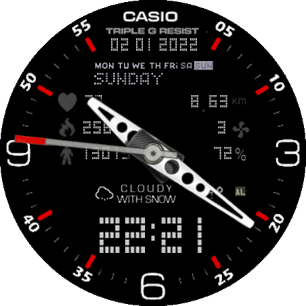 Casio Red AOD Mod by quazarzero - Amazfit GTR • GTR 3 | 🇺🇦 AmazFit ...