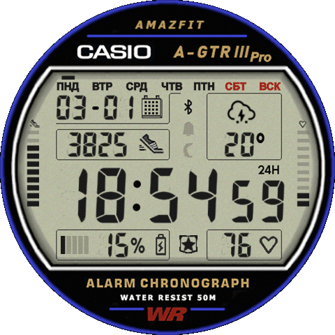 Casio_mod_ru by levand68 - Amazfit GTR • GTR 3 Pro