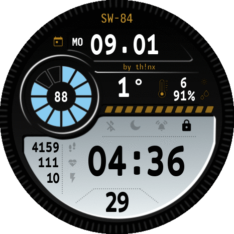 Split Face por thonx - Amazfit GTR • GTR 4 | 🇺🇦 Catalogo de Watch faces ...