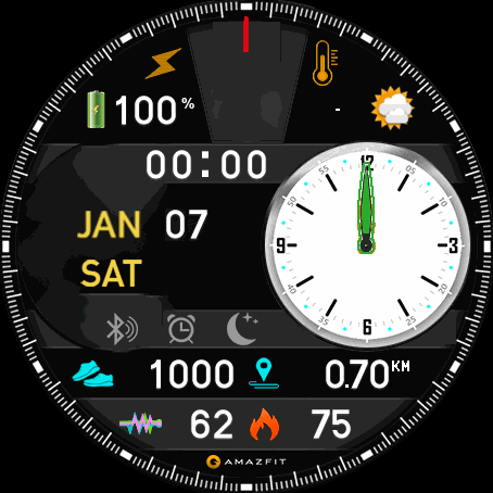 Analog Digital back face rev by york - Amazfit GTR • 47mm | 🇺🇦 AmazFit ...