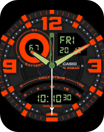 «CASIO red» by gabrigab1610 - Amazfit GTS / GTS 2 | AmazFit, Zepp ...