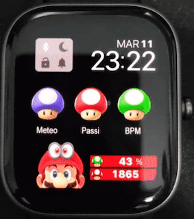 Mario animated by Buoncuo - Amazfit GTS | 🇺🇦 AmazFit, Zepp, Xiaomi ...