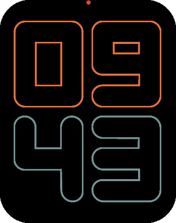 Numerals Duo Outline Apple watch face by Ari100krat1971 - Amazfit GTS ...