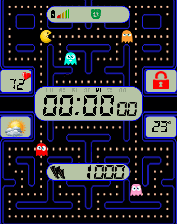 Pac-Man v1 por willov - Amazfit GTS 2 | 🇺🇦 Catalogo de Watch faces ...