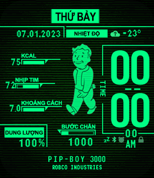Animated Pip Boy 3000 [VN] by bmn.2312 - Amazfit GTS 2 mini | 🇺🇦 ...