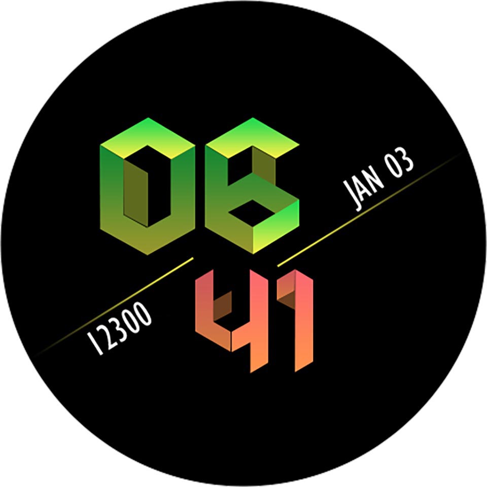 «Text Clock» by archimahmud - Huawei Watch GT / GT 2 / GT 2e | AmazFit ...