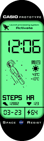 Casio Prototype Converted from IraB's MiBand 6 Face (V2) by jiznthapus ...