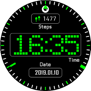 ClockSimplexGreen by axcs - Amazfit Pace, Stratos | 🇺🇦 AmazFit, Zepp ...
