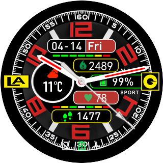 Wave LA Face por levand68 - Amazfit Pace, Stratos | 🇺🇦 Catalogo de ...