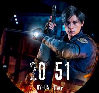 Resident Evil 2 - Face do Leon by ylarissa - Amazfit Pace | 🇺🇦 AmazFit ...