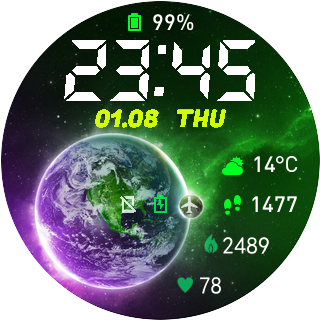 Earth Face by levand68 - Amazfit Pace, Stratos | 🇺🇦 AmazFit, Zepp ...