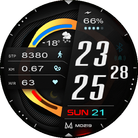 «MOD (MD219 by ASOO) Yellow» by Kompica - Amazfit T Rex | AmazFit, Zepp, Xiaomi, Honor, Huawei ...