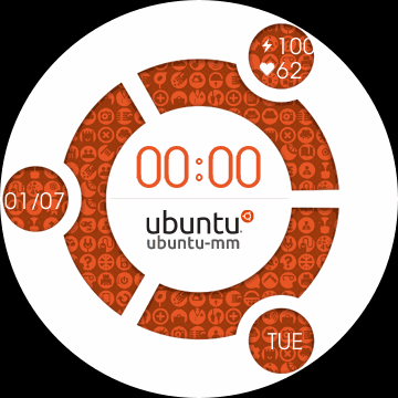 Ubuntu-mm Watchface 2 (W/D) by MgHla by HtinLinn - Amazfit T-Rex | 🇺🇦 ...