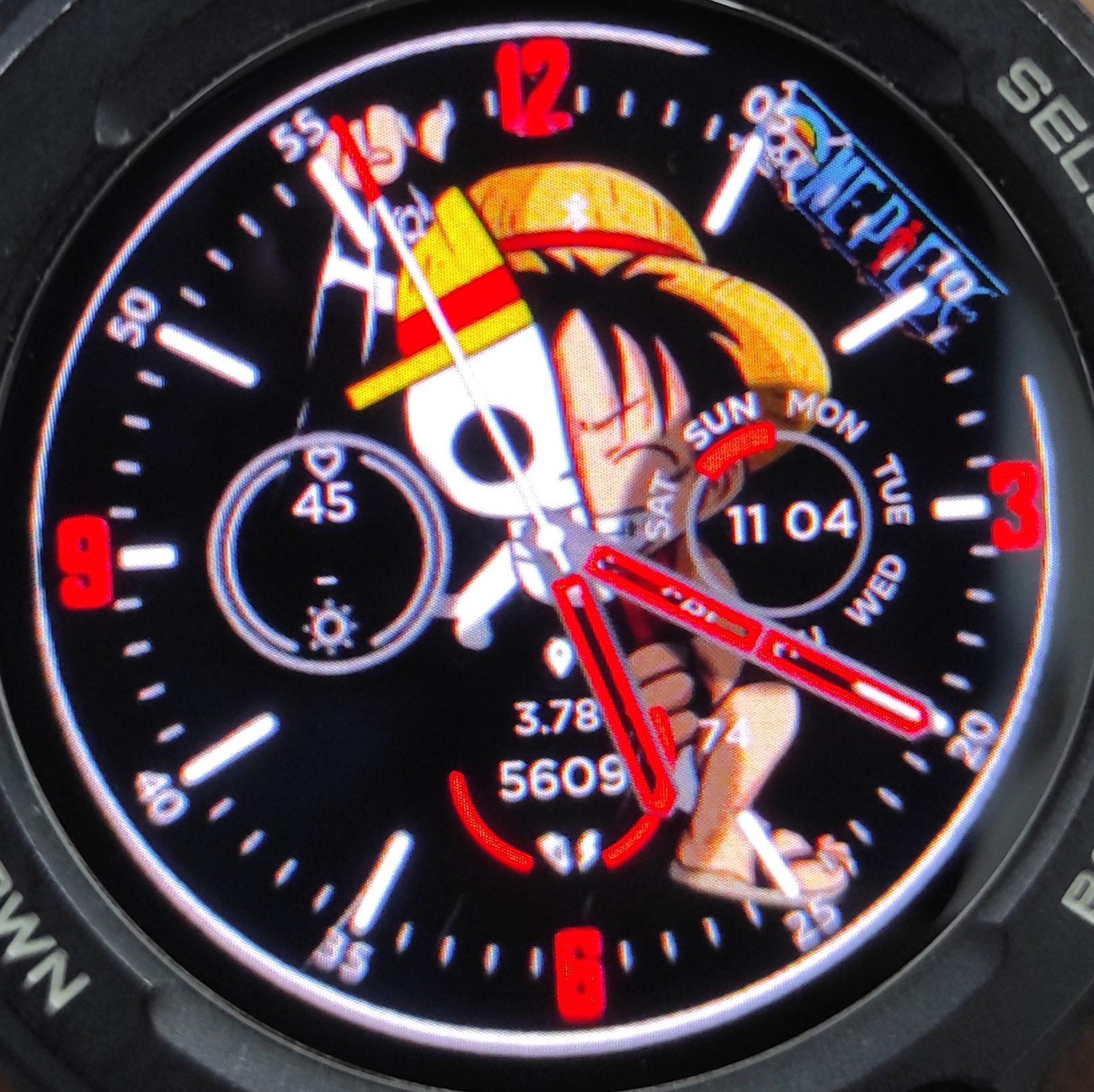 One_Piece_Luffy_Analog by mdrizal159 - Amazfit T-Rex | AmazFit, Zepp ...