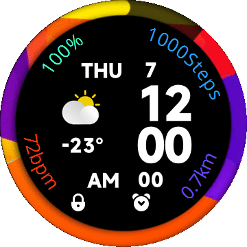 Circle Watchface by DragonFly - Amazfit T-Rex Pro | 🇺🇦 AmazFit, Zepp ...