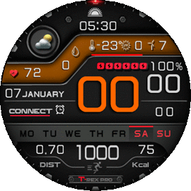 HT 0019 Rz198 Orange V2 TrexPro hrontec version by alien777 - Amazfit T ...