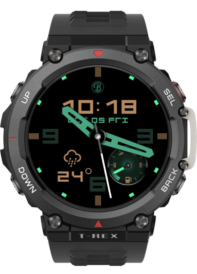 DarkX-SaturnGreen by bitlombik - Amazfit T-Rex 2 | 🇺🇦 AmazFit, Zepp ...