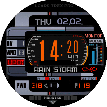 HT 0106 Startrek Lcars II Picard fire orange bright med by alien777 ...