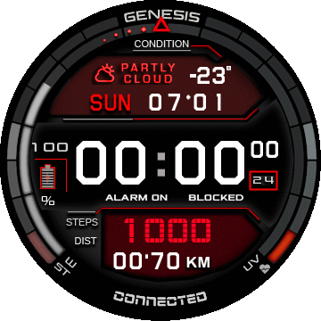 HT0126D2 Red Alert V Double by alien777 - Amazfit T-Rex Pro | 🇺🇦 ...