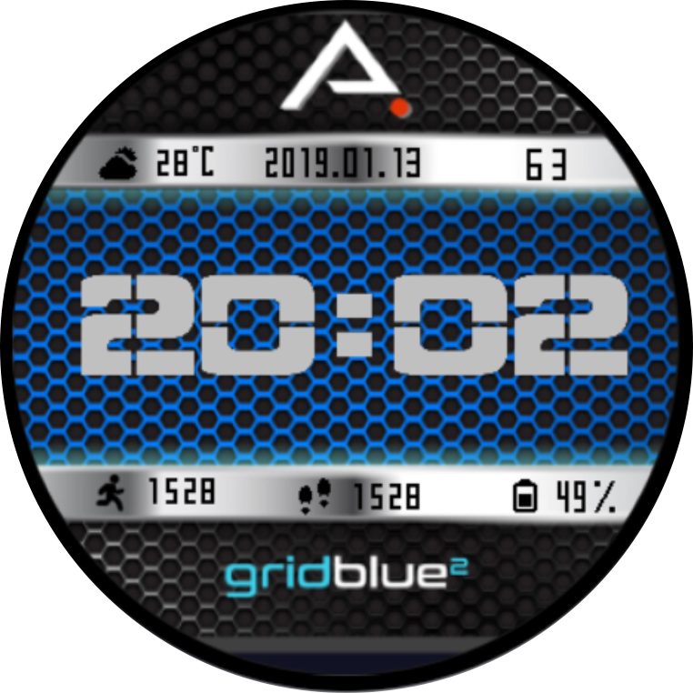 Grid Blue Verge by eduuugomesss - Amazfit Verge | 🇺🇦 AmazFit, Zepp ...